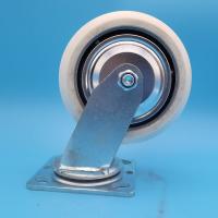 China 6 Inch PU Iron Core Heavy Duty Swivel Caster Lockable 6202 Bearing 190mm Height for sale