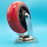 China 5 Inch Heavy Duty Industrial Caster Wheel PP Rubber Core Swivel Brake Fixed for Medical Cart Hospital Bed for sale