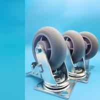 China Industrial Heavy Duty TPR Caster Wheels 6 Inch Load Bearing Lockable Swivel Rigid for Equipment Workstations for sale