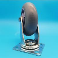 China 8 Inch TPR Heavy Duty Caster Wheels 6202 Bearing Lockable Swivel Rigid Industrial Casters for sale