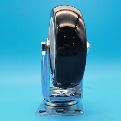 China Medium Duty TPU Heat Resistant Caster Wheels 120-180°C 3 4 5 Inch Industrial Casters for sale