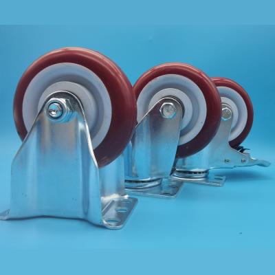 China Chemical Resistant PP Polypropylene Caster Wheels 2.5 Inch Lockable Swivel Rigid for Lab Equipment for sale