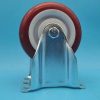 China Industrial PP Trolley Wheels 3 Inch Medium Duty Castors Lockable Swivel Rigid for Food Carts for sale