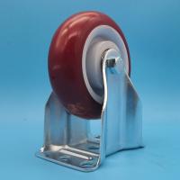 China Cost-effective  Medium Duty Casters Red Pp Wheels Rubber Core Food Industry  Food Processing for sale