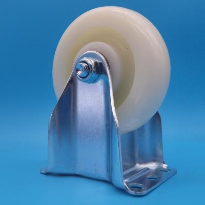China Medium Duty White PP Polypropylene Wheel 2.5 Inch Light Industrial Caster for Food Beverage Industry for sale