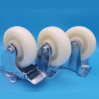 China Industrial PP Trolley Wheels 4 Inch Medium Duty Casters Lockable Rigid Swivel Single Wheels for sale