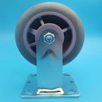 China TPR Heat Resistant Caster Wheels 4-8 Inch Single Wheel Outdoor Warehouse Cart Castors -50 to 115 C for sale