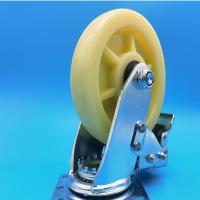 China Industrial PP Polypropylene Heat Resistant Caster Wheels 4 to 8 Inch Single Wheel Castors for Logistics Storage for sale
