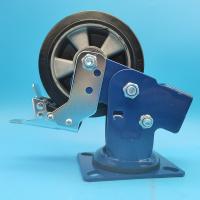 China Industrial Caster Wheels Rubber Spring Castor 200kg Swivel Non-Marking for Indoor Outdoor Use for sale