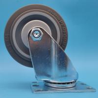 China Industrial Caster Wheels TPR 5 Inch Non Marking Quiet Casters for Light Duty Trolleys Furniture for sale