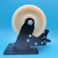China 4 Inch Nylon Heavy Duty Caster Wheel Lockable Swivel Rigid 130mm Height 6202 Bearing for sale