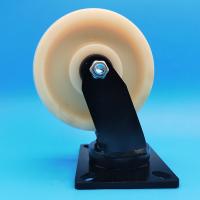 China Thermal Stability Industrial Heavy Duty Nylon Caster Wheel 5 Inch Lockable Rigid Swivel 250°C Heat Resistant for sale