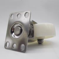 China 5 Inch 304 Stainless Steel Nylon Wheel Caster Lockable Swivel Medium Duty 150-500 lbs for sale