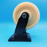 China Heavy Duty Nylon Swivel Caster Wheels 4 Inch 300kg Load Non Marking Trolley Castors for sale