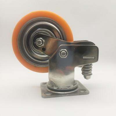 China TPR Heat Resistant Caster Wheels -50 to 115°C 4-8 Inch Non-Marking Quiet Industrial Casters for sale
