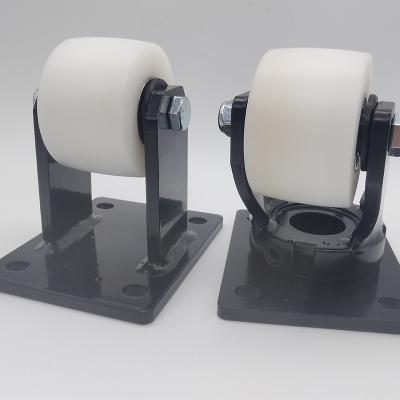 China Heavy Duty Nylon Wheel Caster 80mm 1000kg Load Capacity Lockable Brake Industrial Equipment for sale
