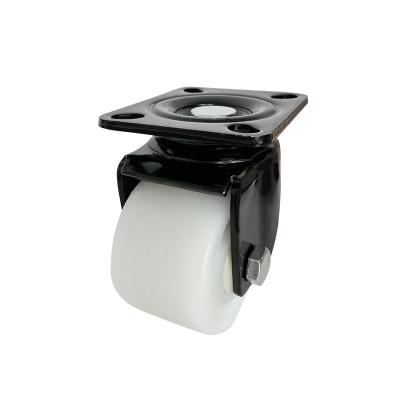 China Heavy Duty Nylon Wheel Caster 80mm 1000kg Load Rigid Fixed Industrial Equipment Non Marking Wheels for sale
