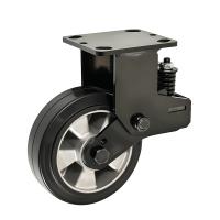 China Dual Spring Rubber Extra Heavy Duty Caster 8 Inch 350kg Load Aluminum Core for Automotive Assembly Lines for sale