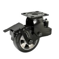 China Dual Spring Rubber Extra Heavy Duty Caster 8 Inch 350kg Load Aluminum Core for Automotive Assembly Lines for sale