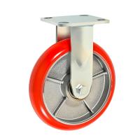 China PU Extra Heavy Duty Caster 4-8 Inch 350-500kg Load Capacity for Concrete Floor Industrial Use for sale