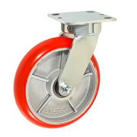 China PU Extra Heavy Duty Caster 4-8 Inch 350-500kg Load Capacity for Concrete Floor Industrial Use for sale