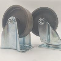 China High Load Capacity Cast Iron Casters operable from -20℃ to 300℃ Rust Prevention concrete mixer wheels. for sale