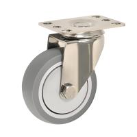 China Heavy Duty Industrial Caster 50mm to 200mm TPR Wheel PP Core 85 Shore A for sale