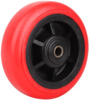 China Lightweight Medium Weight Round Red PP Wheel Heavy Duty Industrial Caster 100mm to 200mm Diameter for sale