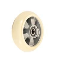 China European PU Heavy Duty Industrial Caster Aluminum Core Wheel 1100kg Load Capacity 250mm for sale