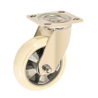 China European PU Heavy Duty Industrial Caster Aluminum Core Wheel 1100kg Load Capacity 250mm for sale