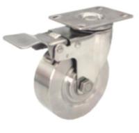 China Double Extra Heavy Duty Container Caster PU on Iron Core 6-9 Ton Load Capacity 150-300mm Wheel for sale