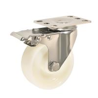 China Stainless Steel PA Nylon Industrial Caster Wheel 4 Inch 220kg Load Capacity for sale