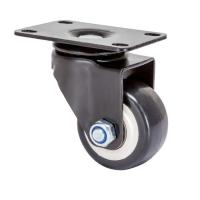 China 40mm 50mm 63mm PVC Furniture Caster Threaded Stem Wheel 35kg 50kg 80kg Load Capacity Office Chair Bookshelf Bed for sale