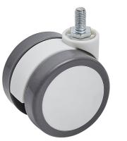 China Lockable Swivel Plastic Caster Wheels 40mm 50mm with Ball Bearing for Furniture Office Chairs for sale