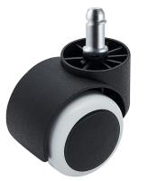 China Lockable Swivel Plastic Caster Wheels 40mm 50mm with Ball Bearing for Furniture Office Chairs for sale