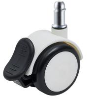 China Lockable Swivel Plastic Caster Wheels 40mm 50mm with Ball Bearing for Furniture Office Chairs for sale