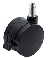 China Lockable Swivel Plastic Caster Wheels 40mm 50mm with Ball Bearing for Furniture Office Chairs for sale