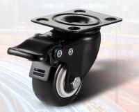 China Lockable Swivel Plastic Caster Wheels 40mm 50mm with Ball Bearing for Furniture Office Chairs for sale