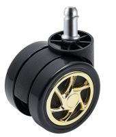 China Lockable Swivel Plastic Caster Wheels 40mm 50mm with Ball Bearing for Furniture Office Chairs for sale