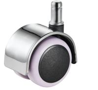 China Lockable Swivel Plastic Caster Wheels 40mm 50mm with Ball Bearing for Furniture Office Chairs for sale