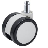 China Lockable Swivel Plastic Caster Wheels 40mm 50mm with Ball Bearing for Furniture Office Chairs for sale