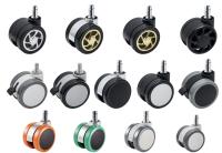 China Lockable Swivel Plastic Caster Wheels 40mm 50mm with Ball Bearing for Furniture Office Chairs for sale