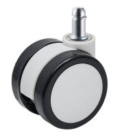 China 60mm Home Furniture Caster Wheel with Threaded Stem and Plate Base Lockable 80kg Load Capacity for sale