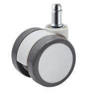 China 60mm Anti-Shock Threaded Stem Caster Wheel Set 5pcs Quiet Swivel Casters for Office Chair for sale