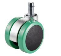 China 60mm Anti-Shock Threaded Stem Caster Wheel Set 5pcs Quiet Swivel Casters for Office Chair for sale