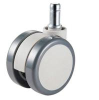 China 60mm Anti-Shock Threaded Stem Caster Wheel Set 5pcs Quiet Swivel Casters for Office Chair for sale