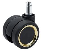 China 55mm Threaded Stem Caster Wheels Light Duty Swivel Set 5pcs 40kg Load Capacity Office Chair for sale