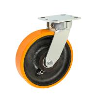 China Extra Heavy Duty Casters Anti Absorbing Replacement Wheel For Forklift  Industrial Heavy Machine Caster Logistics Trolley Caster for sale