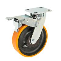 China Extra Heavy Duty Casters Anti Absorbing Replacement Wheel For Forklift  Industrial Heavy Machine Caster Logistics Trolley Caster for sale