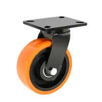 China Extra Heavy Duty Casters Anti Absorbing Replacement Wheel For Forklift  Industrial Heavy Machine Caster Logistics Trolley Caster for sale